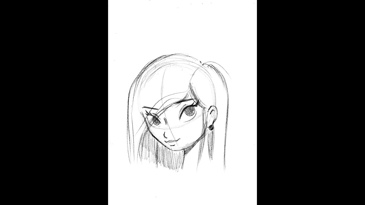 HOW TO DRAW THE HEAD AT A DIFFERENT ANGLE - YouTube