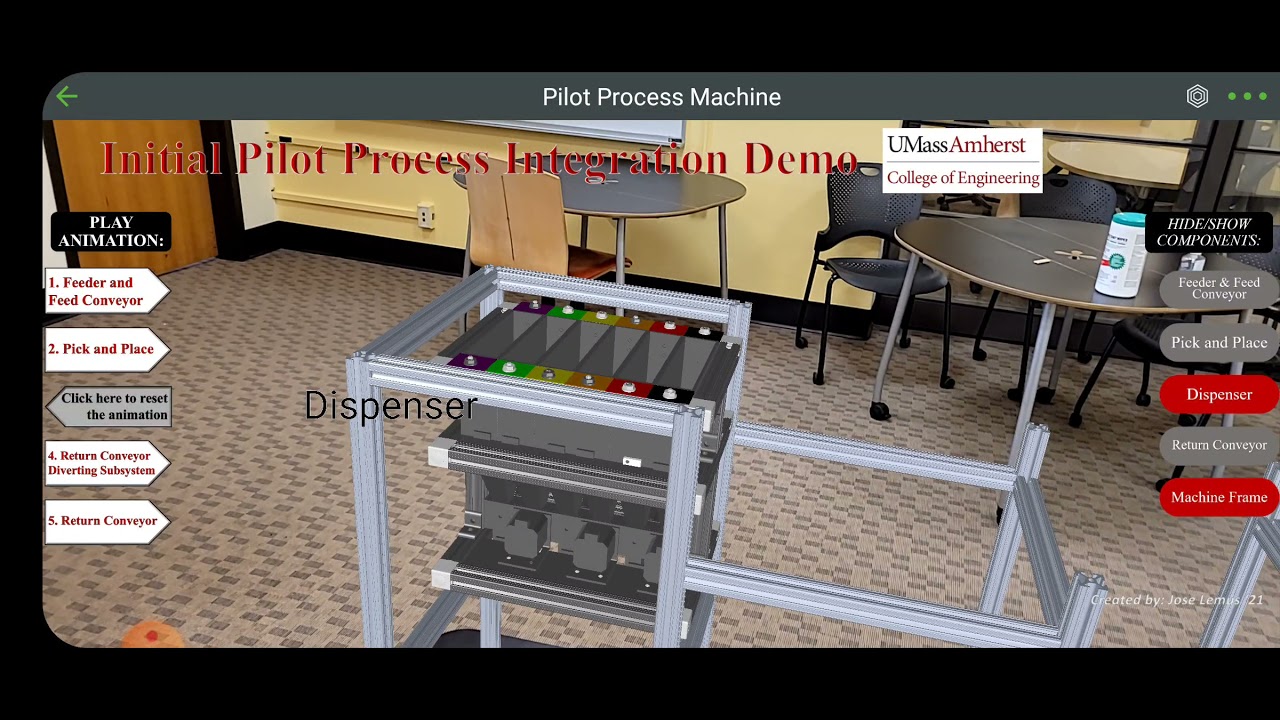 Augmented Reality for the Pilot Process Machine - YouTube