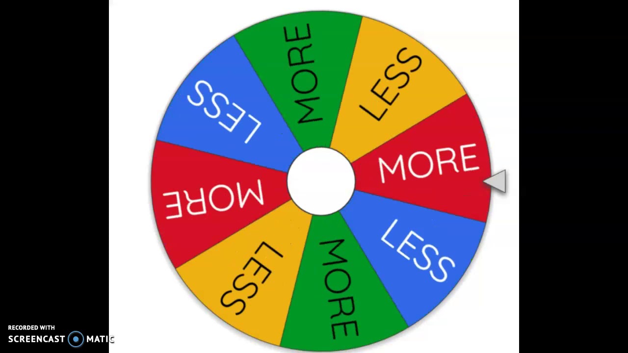 More and Less Spinner - YouTube