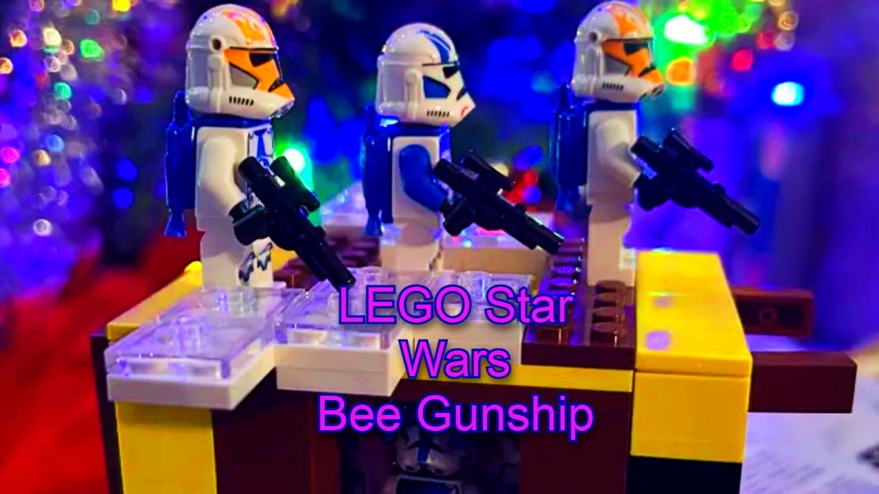 Lego Star Wars: The Bee Gunship lands - YouTube