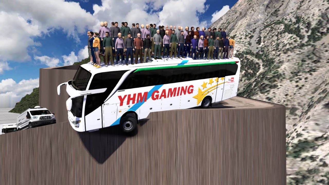 world's most dangerous roads, passengers board the bus above - YouTube
