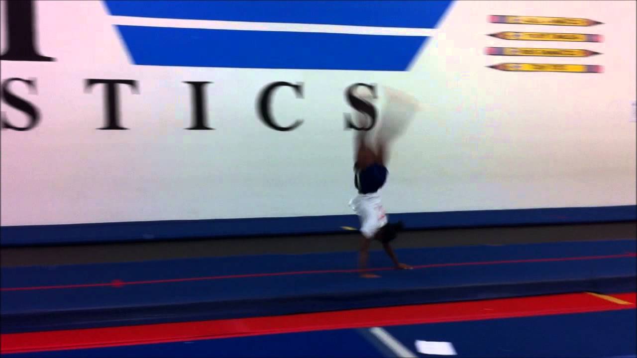 Roundoff Back Handspring Layout - YouTube