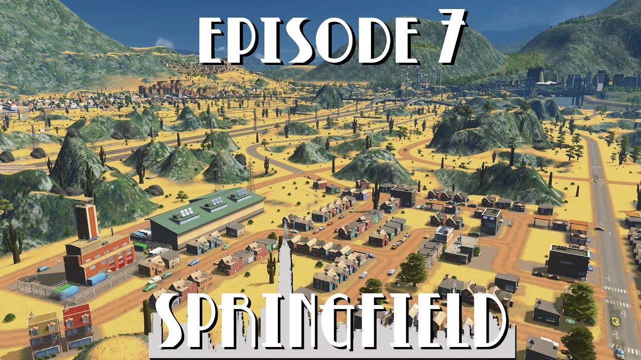 Cities: Skylines | Springfield showcase | Episode 7 - Suburbs part 1 ...