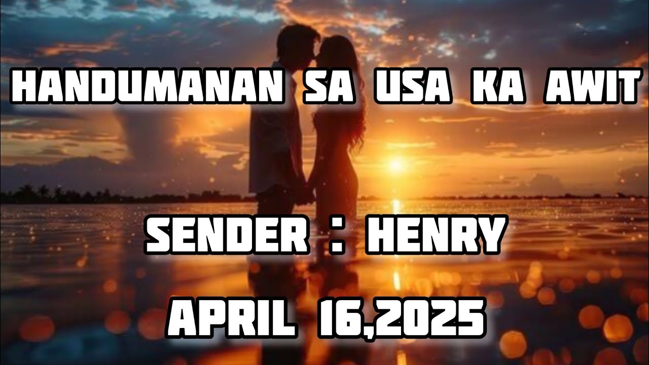 handumananan sa usa ka awit sender Henry April 16 2025 - YouTube