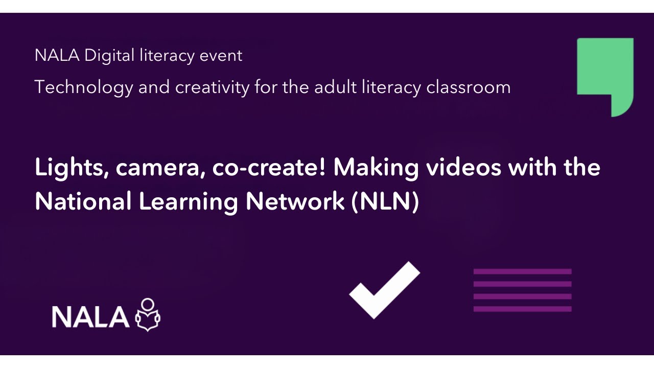 Lights, camera, co-create! Making videos with the National Learning ...