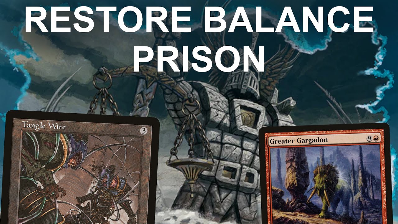 A TANGLED BALANCE! Legacy Artifact Stompy Restore Balance Prison. MTG ...