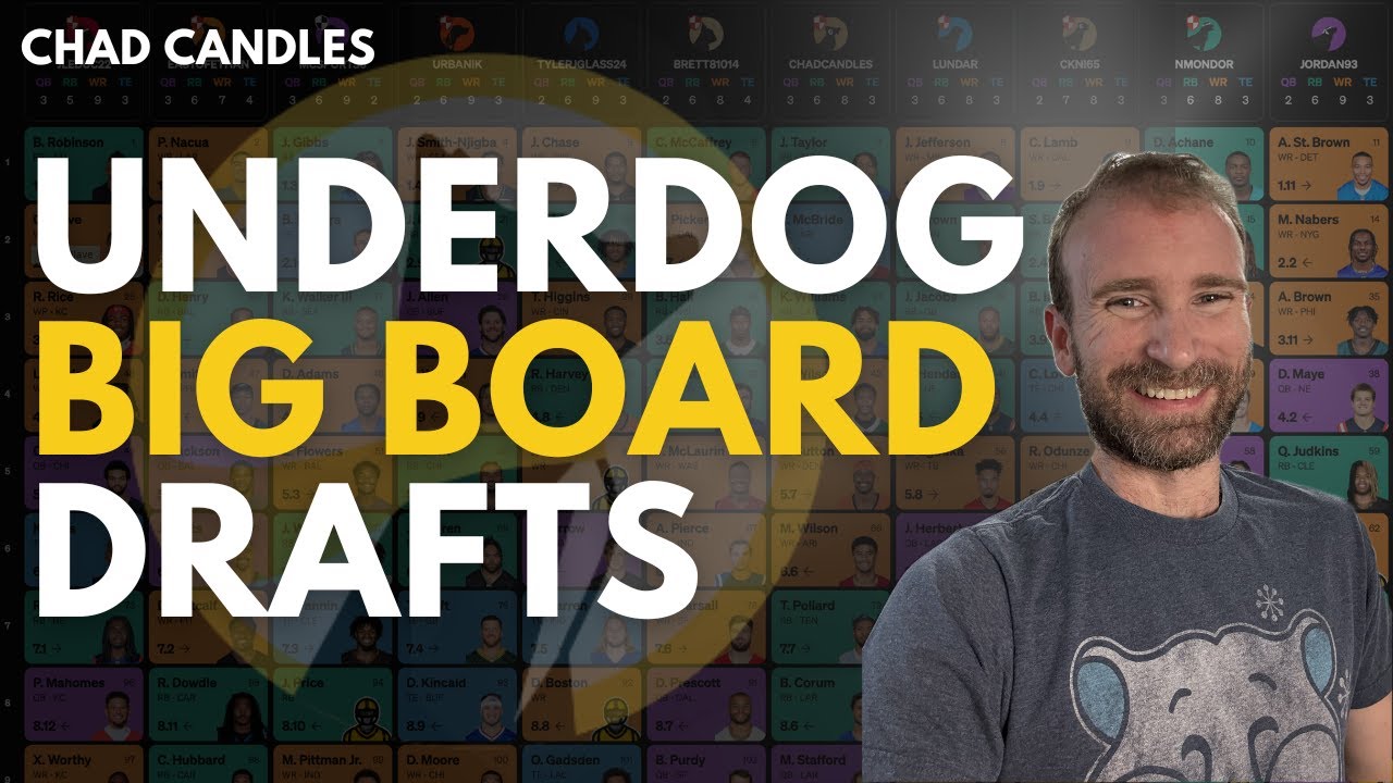 Underdog Big Boards, No Ranks, No Problem! | LIVE - YouTube