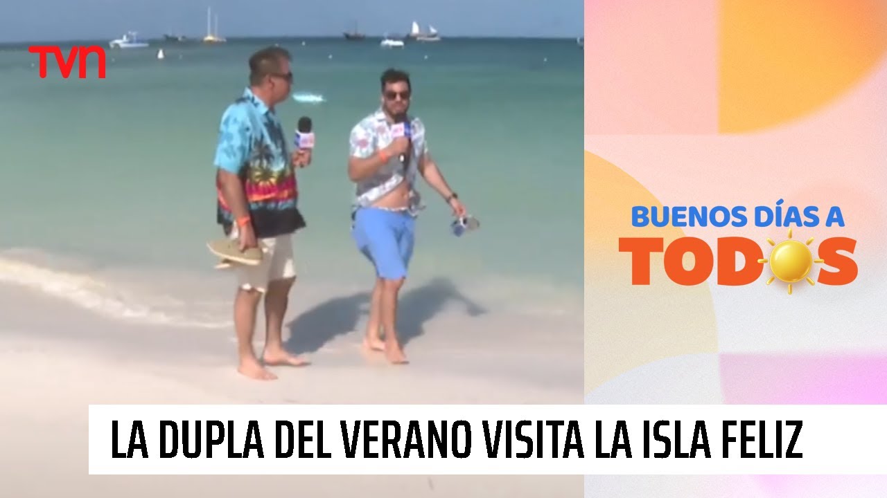 La divertida visita a la playa de Aruba junto a Iván y Simón | Buenos días a todos - YouTube