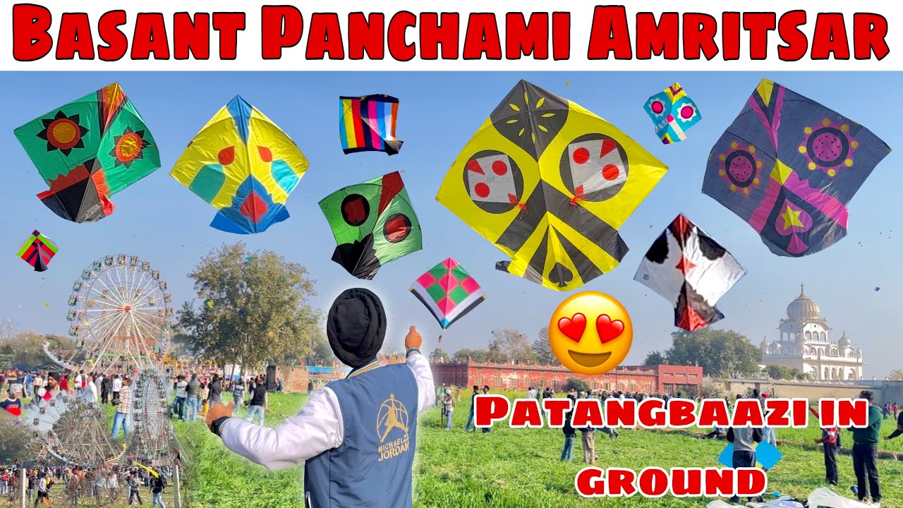 Flying Kites On Basant 2023🔥Basant Panchami Vlog Amritsar😱Patangbaazi ...