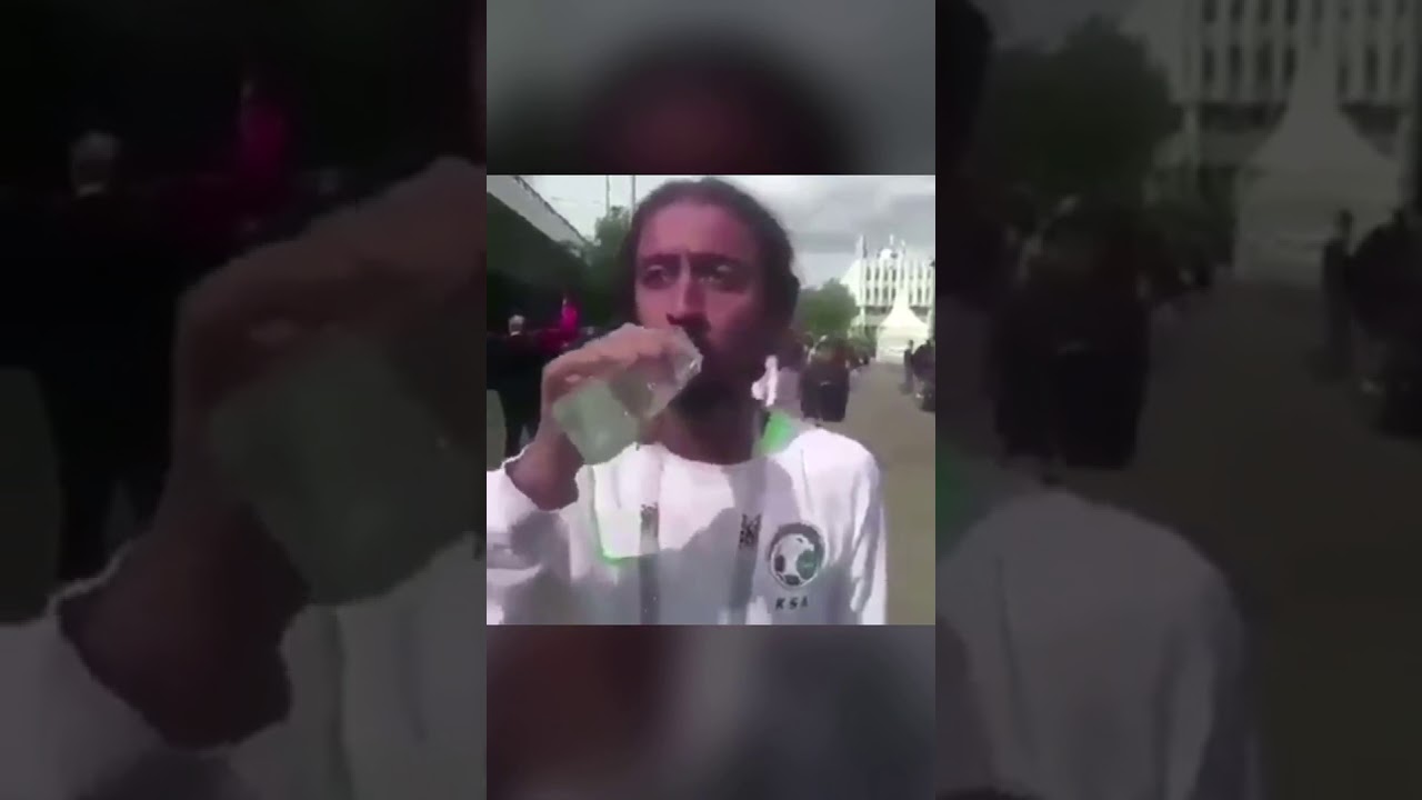 Man Shaking While Drinking Water | Nervous | Meme Template - YouTube