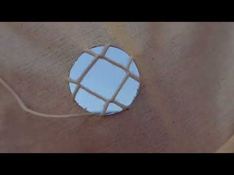 Mirror Work Stitch |  Round Mirror Work Stitch | Kutchi Mirror Work | Hand Embroidery Work