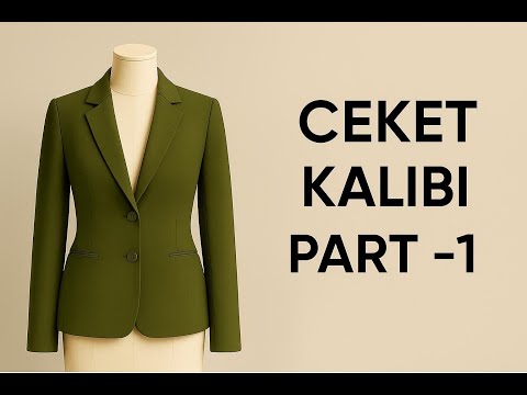 Ceket yaka kalıbı nasıl yapılır? Ceket kalıbı hazırlıyoruz PART-1🔸