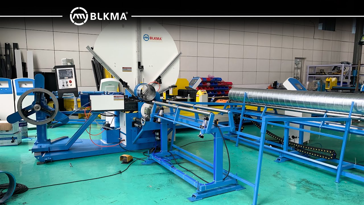 BLKMA® Spiral tubeformer machine / spiral pipe making machine ...