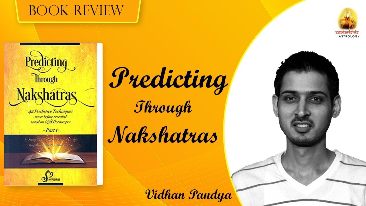 Book Review - Predicting Through Nakshatra by Vidhan Pandya - YouTube