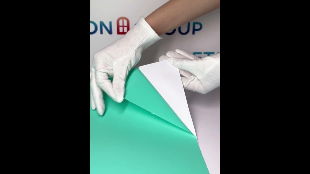 Виниловая пленка самоклеющаяся. Пленка для защиты мебели, тиффани - YouTube
