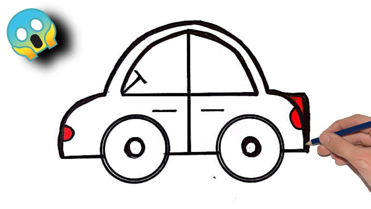 How to Draw a Car Easy for Beginners 🚗 | Very Easy Car Drawing | Borhan ...