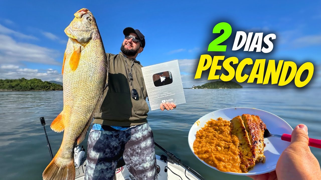 2 DIAS DENTRO DO BARCO, PESCANCO E SOBREVIVENDO | Pesca e camping no ...