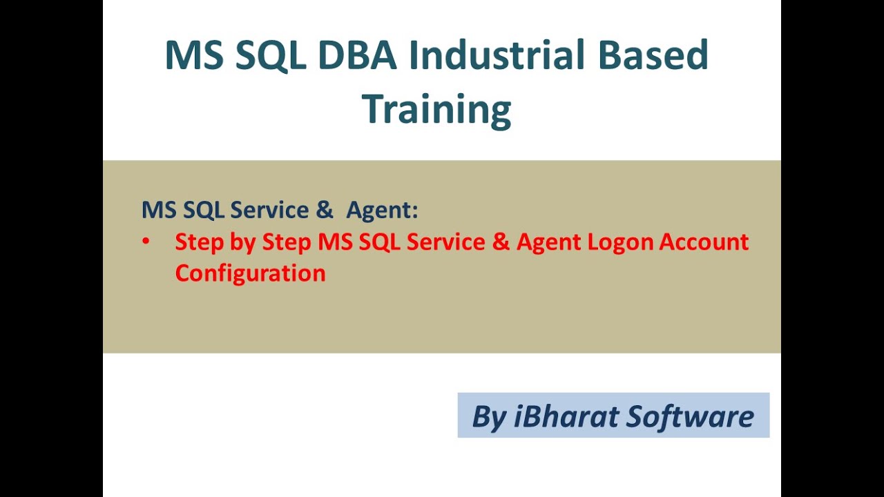 01. MS SQL Service Logon Account Config. with Account(SQLAdmin) Part 01 ...