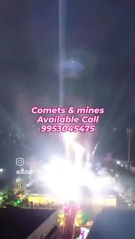 Event Comet Mines Fireworks,कमेट कैसे यूज करे,Wedding Firework Sky Shot ...