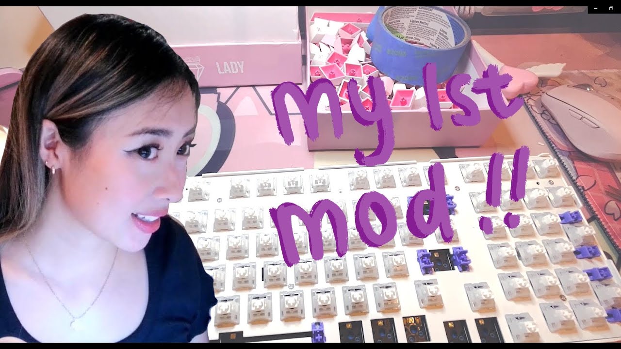 My VERY FIRST keyboard mod! (TAPE MOD) - YouTube