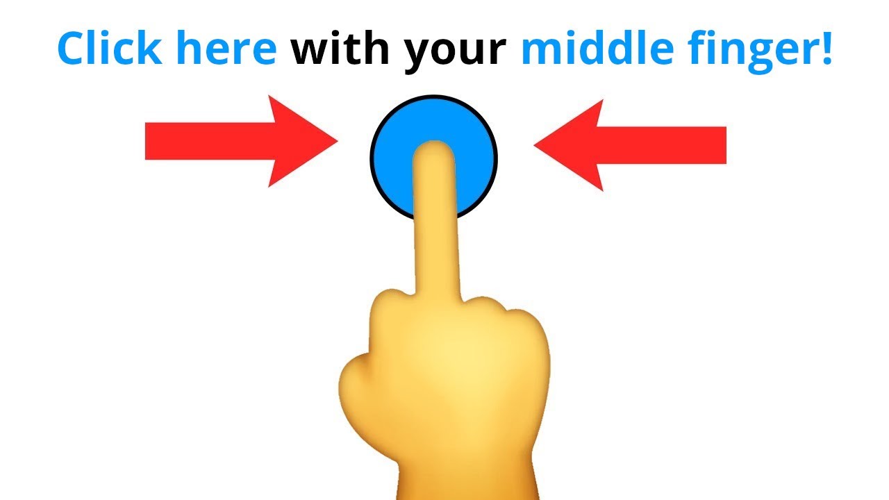Click on this video with your Middle Finger ONLY! - YouTube