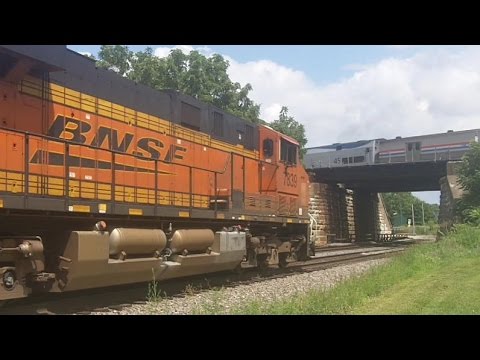 BNSF 7839 w/ CREX Power- Z-Train, Galesburg, IL - YouTube