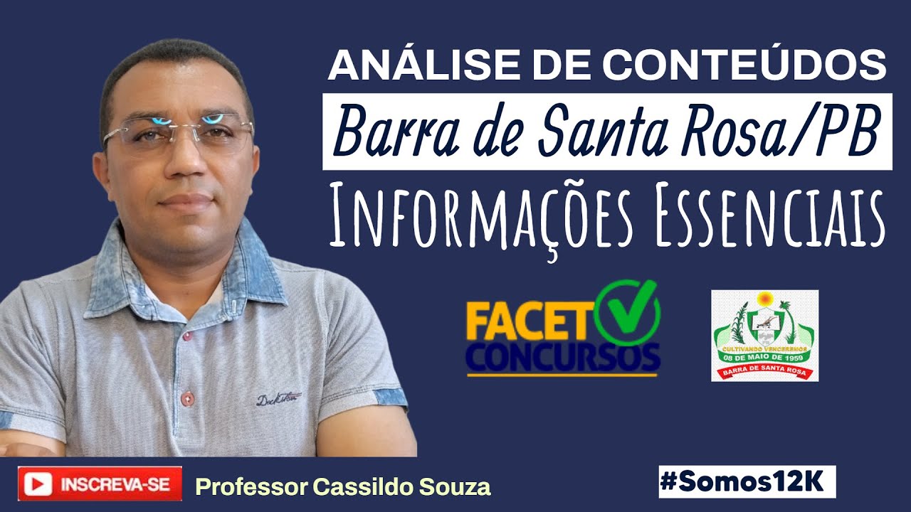 Concurso Barra De Santa Rosa Pb - RETOEDU