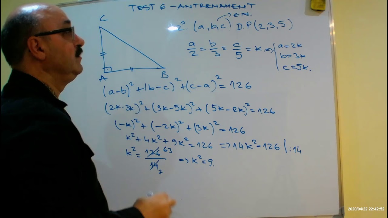 Test 6 de antrenament examen de capacitate matematică - YouTube