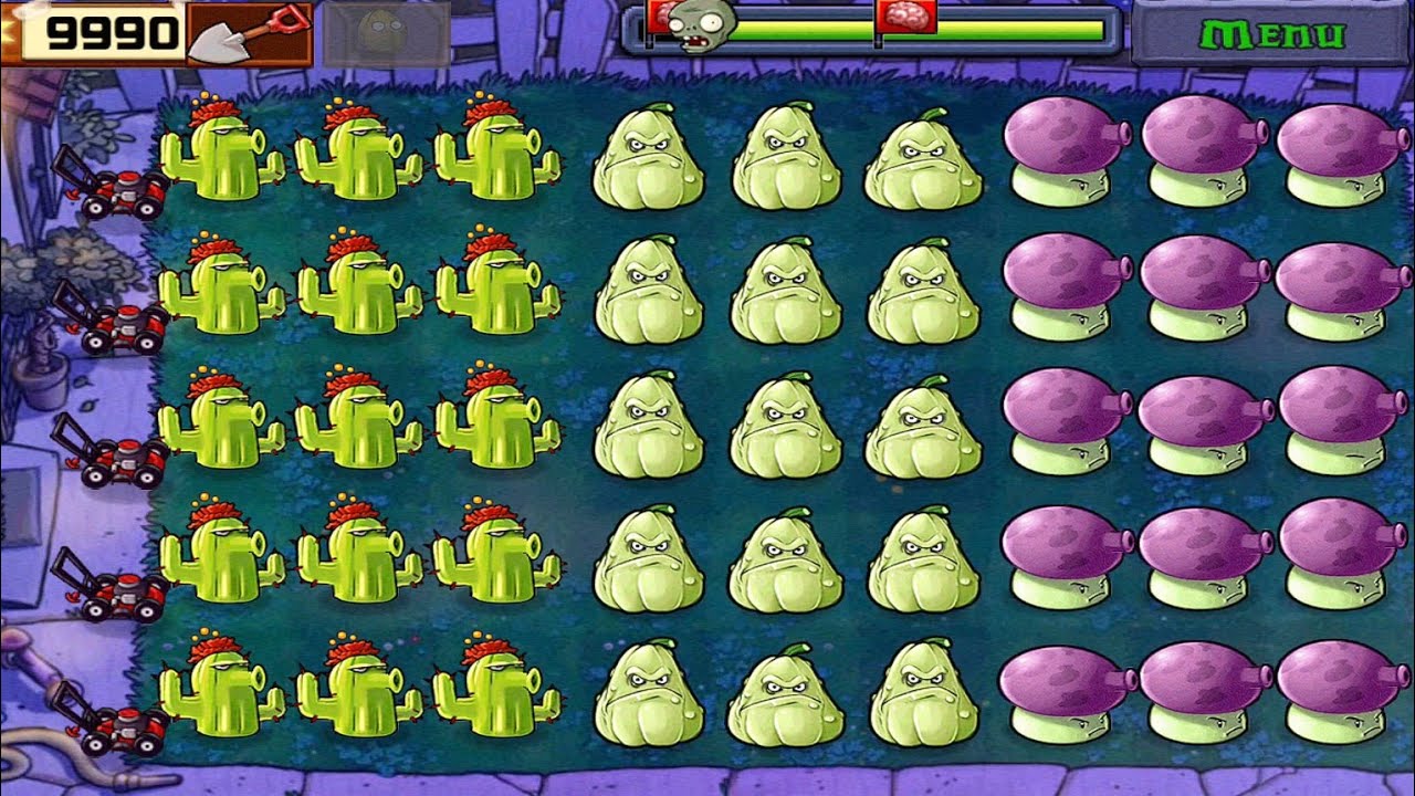 Plants vs Zombies || Adventure Night Level 6 || Full HD Gameplay ...