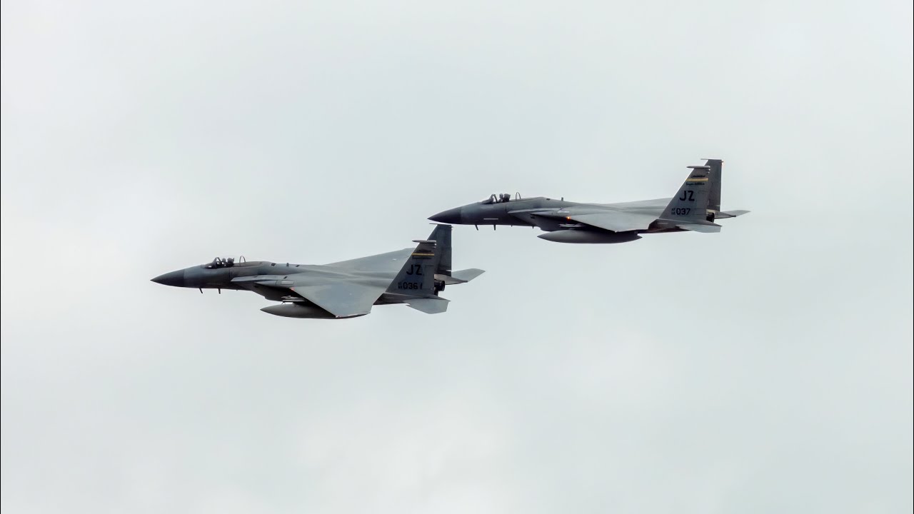 F-15C Eagles 122nd Fighter Squadron "Bayou Militia" [Wings over Houston ...