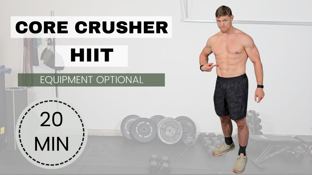 20 Min Ab Workout for a Shredded Core | HIIT at Home - YouTube