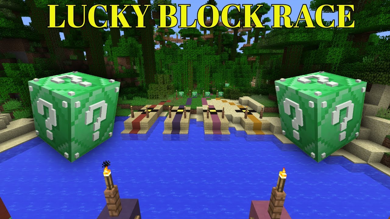 Minecraft: Island Paradise LUCKY BLOCK RACE - YouTube