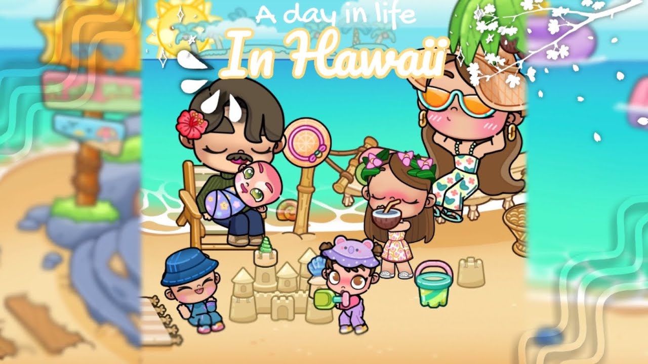 A day in life *IN HAWAII*🌷☀️||*WITH VOICE*||Avatar world 🌍 - YouTube