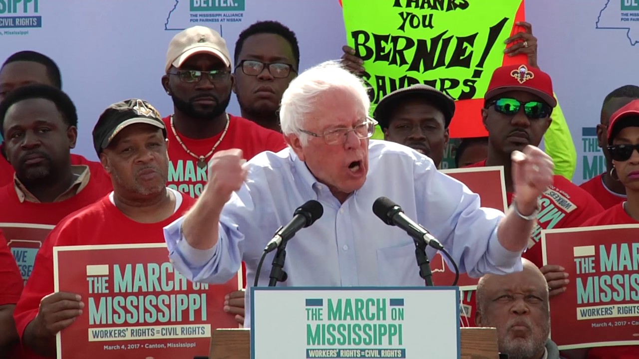 Senator Bernie Sanders - The March on Mississippi - YouTube