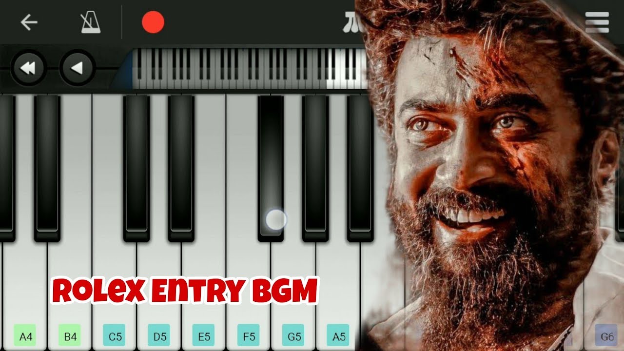 ROLEX Mass Entry BGM | Easy Piano Tutorial | Surya | Anirudh - YouTube