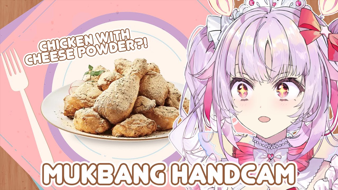【MUKBANG HANDCAM】 korean fried chicken with CHEESE POWDER?! - YouTube
