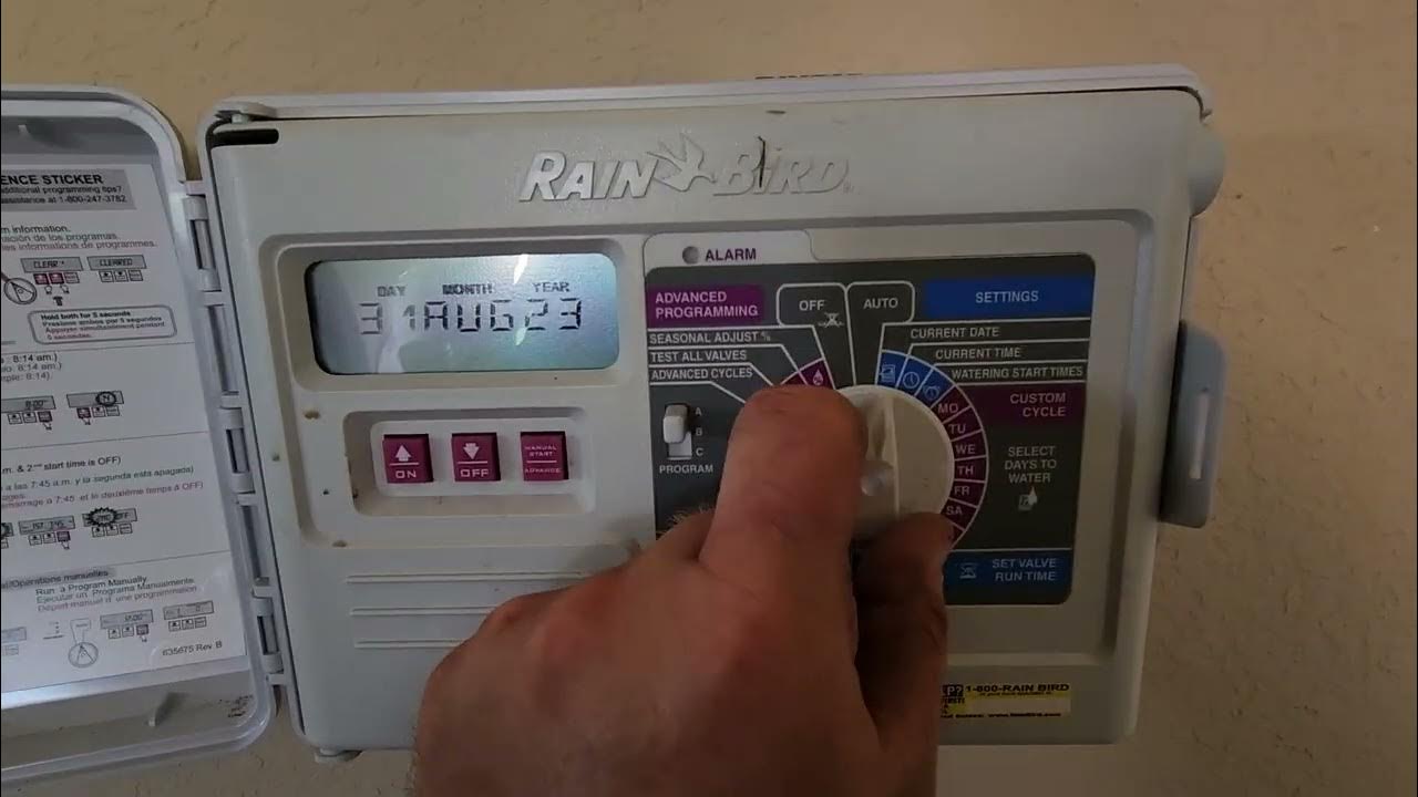 Rainbird ESP Modular Controller Adjustment - Older Style - Fort Smith ...