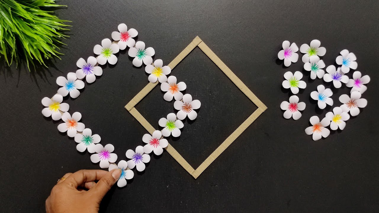 Easy White Paper Craft | A4 Sheets Wall Hanging Ideas | Wall Hanging ...
