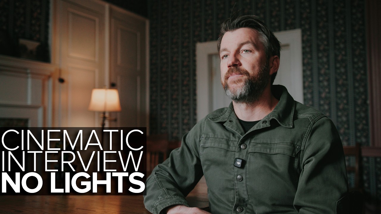 How To Shoot Cinematic Interviews With NO Lights - YouTube