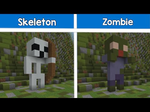 Minecraft 10 Simple Creature Statue Builds - YouTube