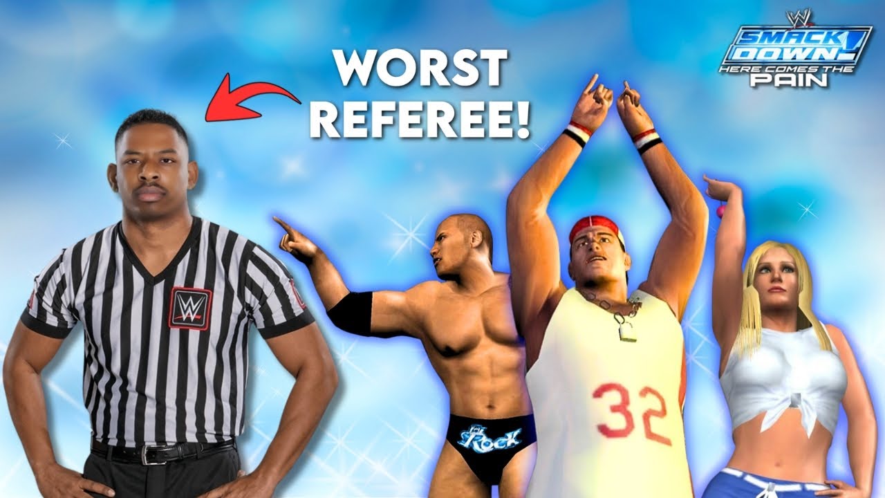 The Most Hilarious WWE Smackdown Referee Ever in Here Comes The Pain ...