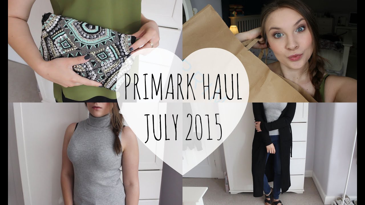 Primark Haul July 2015 (TRY ON) - YouTube
