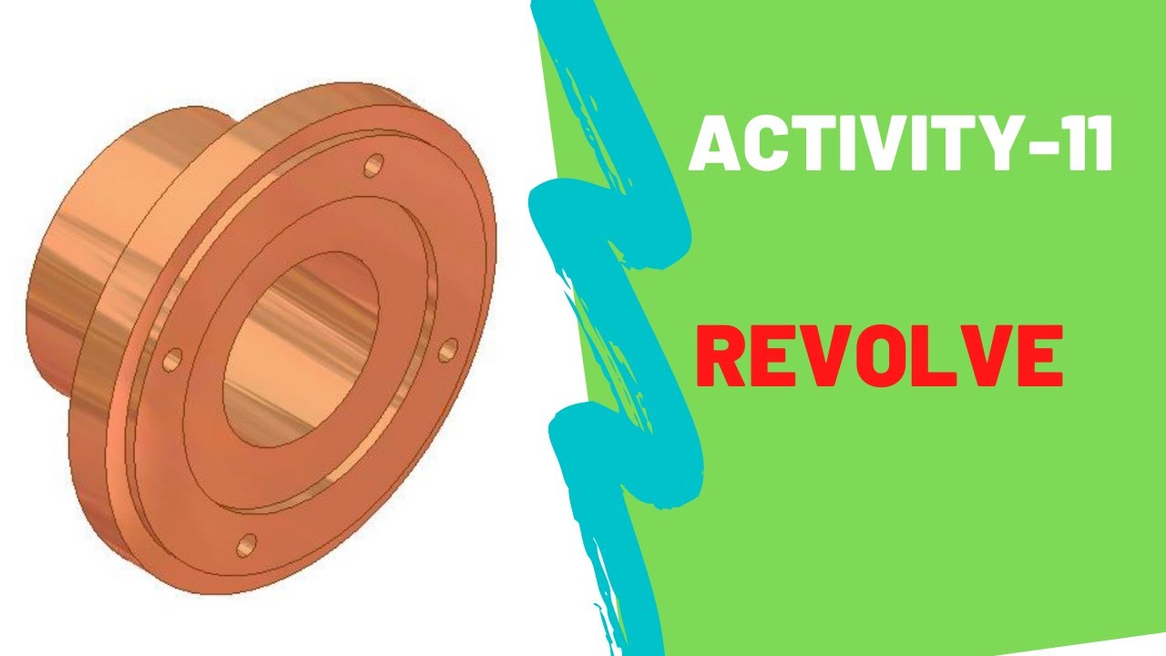Inventor 2021 Beginners Tutorial: Wheel Hub Using Revolve Command ...