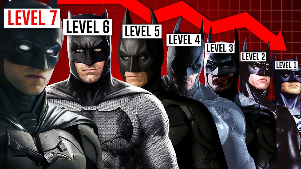 7 Levels of Live Action Batman Performances - YouTube