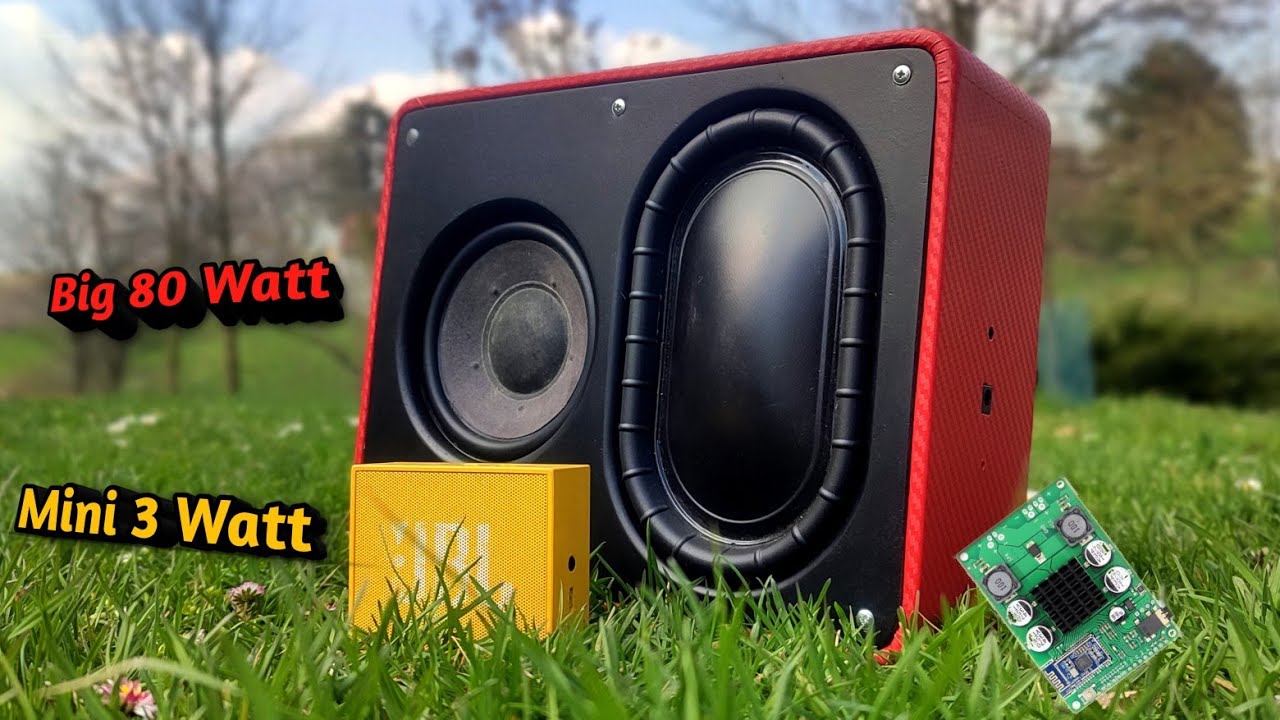 DIY: ( BIG JBL GO 2 ) bluetooth subwoofer speaker - YouTube