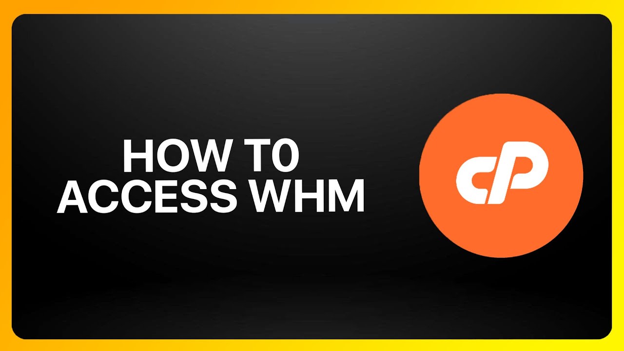 How To Access Whm On cPanel Tutorial - YouTube
