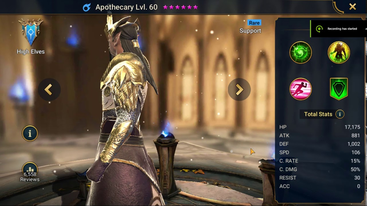 Raid Shadow Legends Hero Showcase Apothecary lv 60 - YouTube