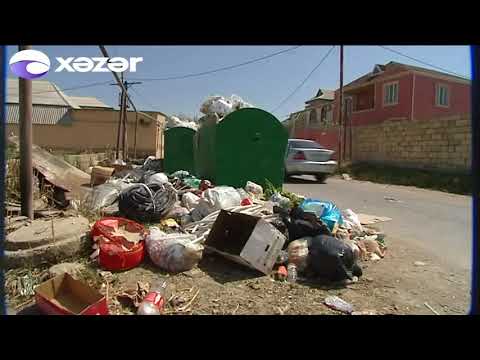 Günlərdir dolub-daşan zibil qutuları daşınmır
