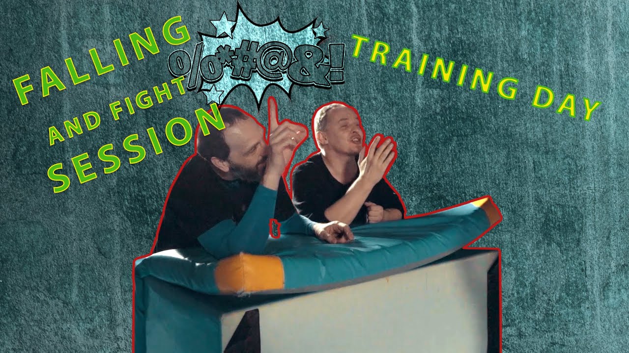 Stage fighting and falling - training day - YouTube