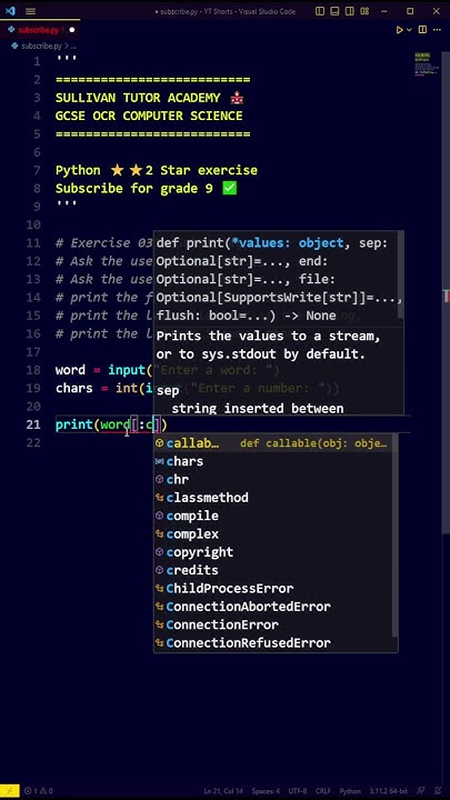 Advanced String Slices Python Gcse Beginner Youtube